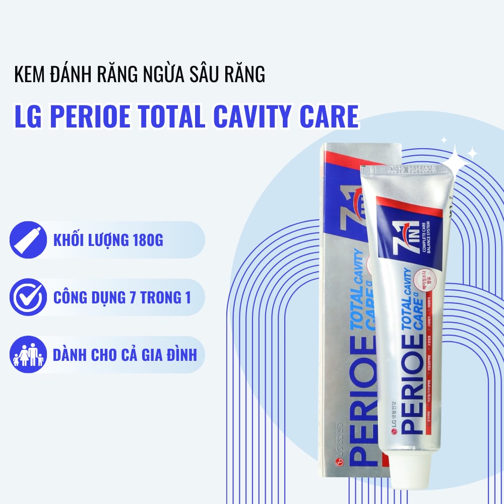 Kem Đánh Răng LG PERIOE Total Cavity Care 180G